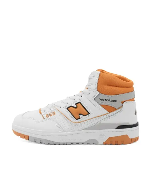 NEW BALANCE 650 High-top Lace-up Sneakers - White
