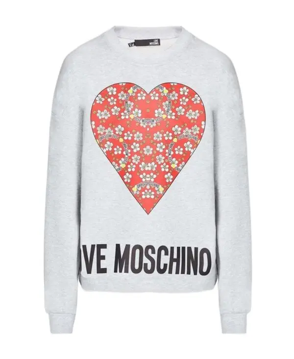 Moschino Floral Print Sweatshirt - White