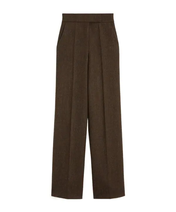 Max Mara Billy Pleated Wide-leg Trousers
