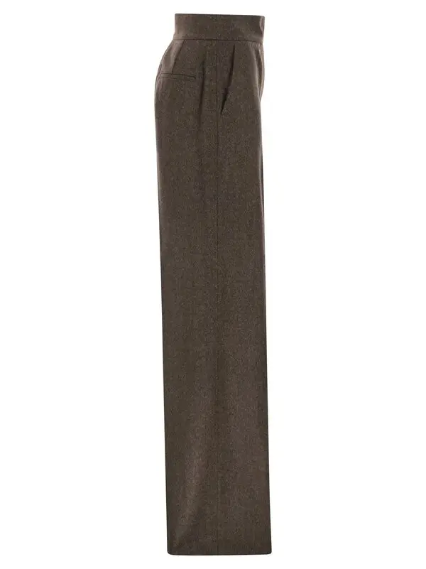 Max Mara Billy Pleated Wide-leg Trousers