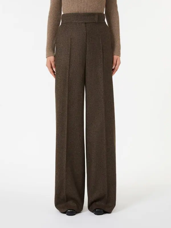 Max Mara Billy Pleated Wide-leg Trousers