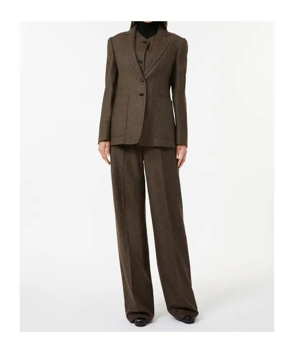 Max Mara Billy Pleated Wide-leg Trousers