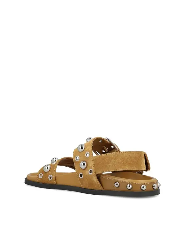 Valentino Garavani Nellcôte Studded Buckle Flat Sandals