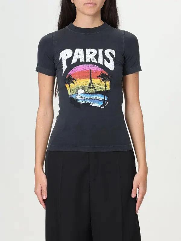 Balenciaga Graphic Printed Crewneck T-shirt