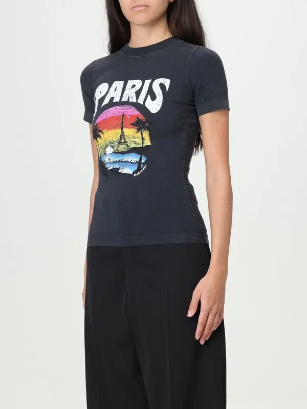 Balenciaga Graphic Printed Crewneck T-shirt