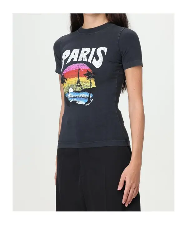Balenciaga Graphic Printed Crewneck T-shirt