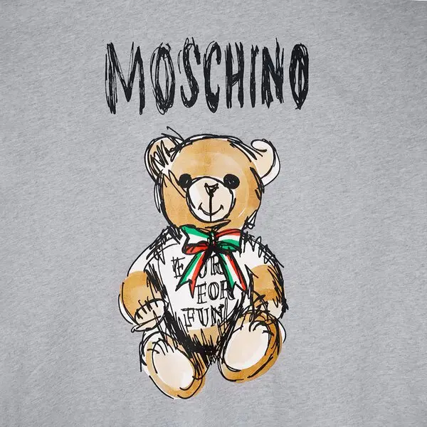 Moschino Teddy Bear Print Cotton T-shirt