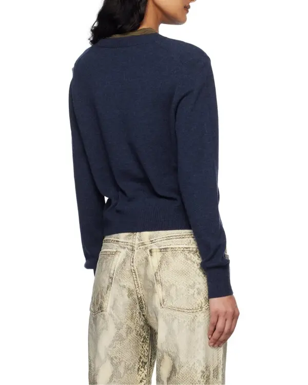 Acne Studios Long-sleeved Button-front Sweater Coat - Black