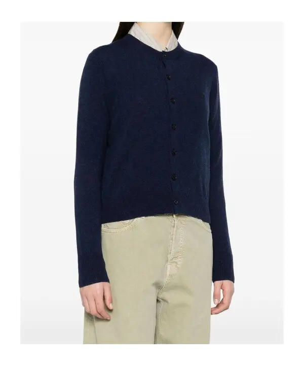 Acne Studios Long-sleeved Button-front Sweater Coat - Black
