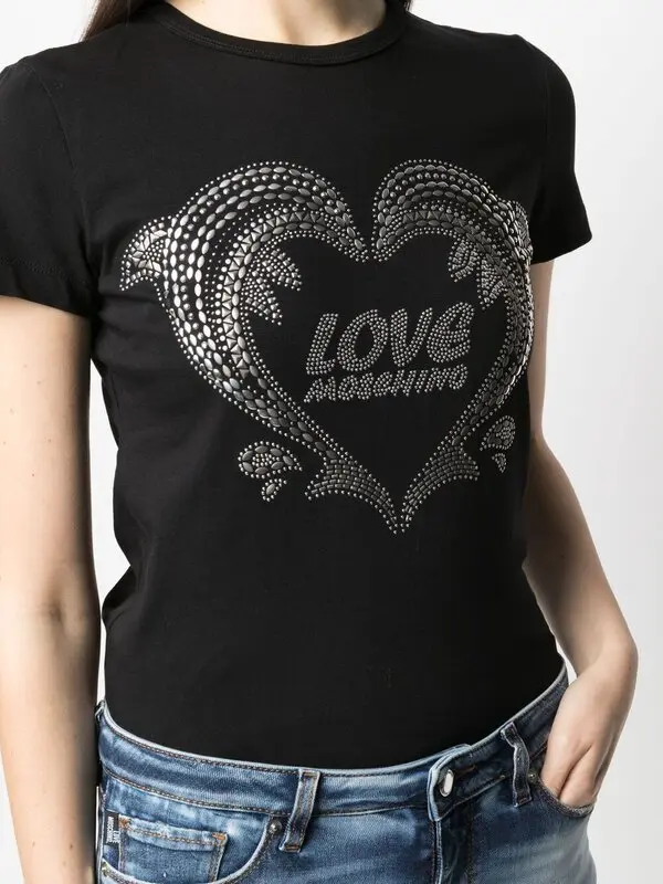 Moschino Heart Embellished T-shirt