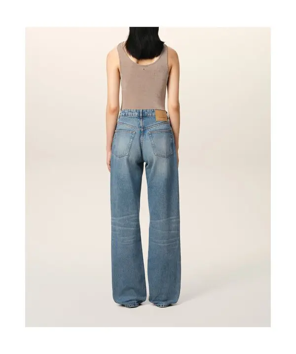 AMI Paris Wide-leg Jeans - Blue