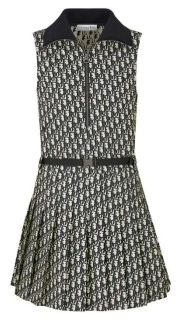 Dior Pleated Short Dress - Black