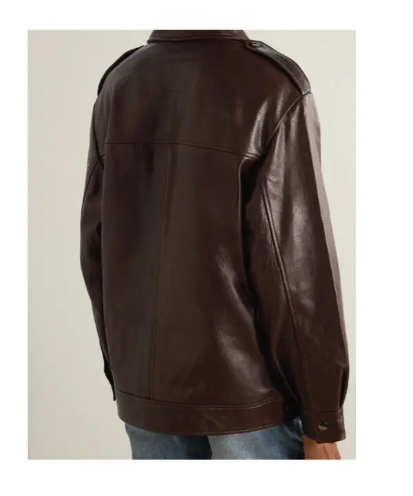 Nour Hammour Leather Jacket - Black