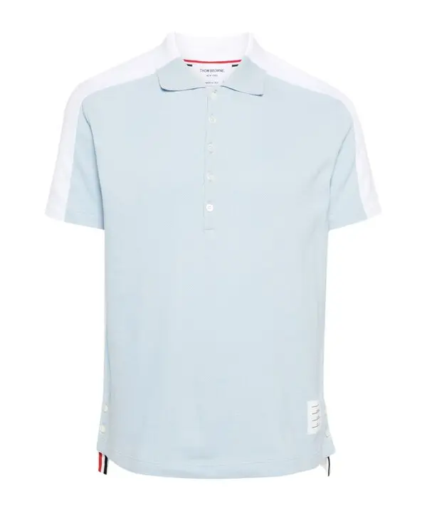 Thom Browne Trompe L' Oeil Logo Patch Polo Shirt