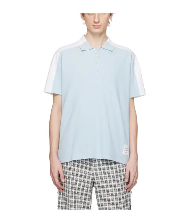 Thom Browne Trompe L' Oeil Logo Patch Polo Shirt