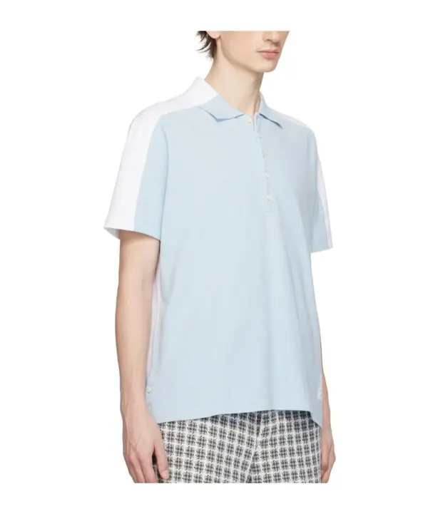Thom Browne Trompe L' Oeil Logo Patch Polo Shirt