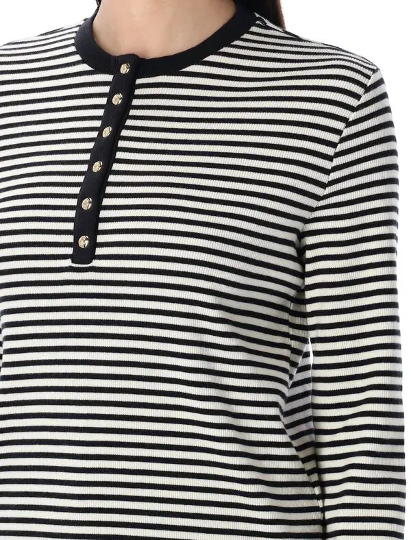 ANINE BING Long Sleeve Crew Neck T-shirt
