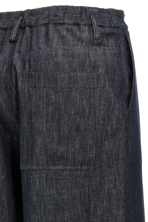 Brunello Cucinelli Pleated Wide-leg Pants With Monile Detail - Black