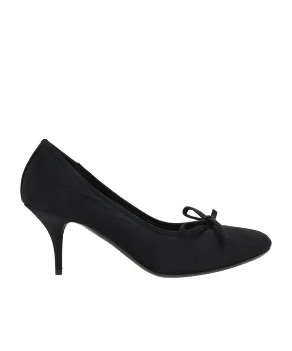 Balenciaga Leopold Pumps With Bow Detailing