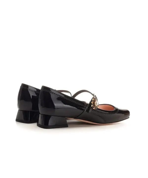ROGER VIVIER Très Vivier Mary Jane Ballerinas