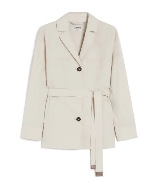Max Mara Cotton Shirt With Belt Detail