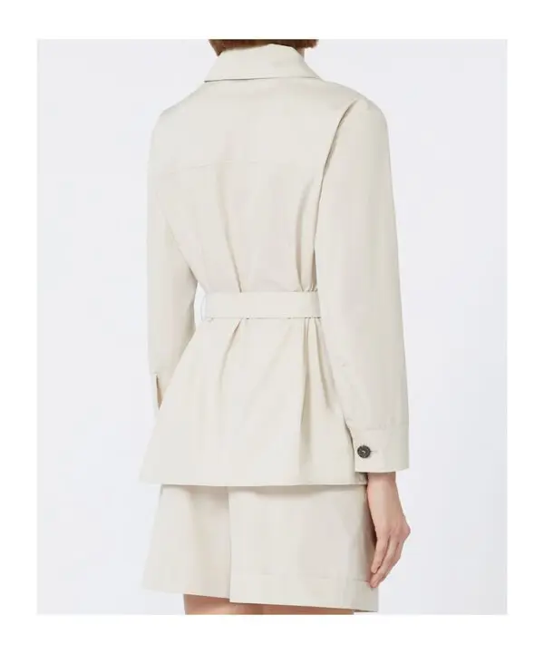 Max Mara Cotton Shirt With Belt Detail