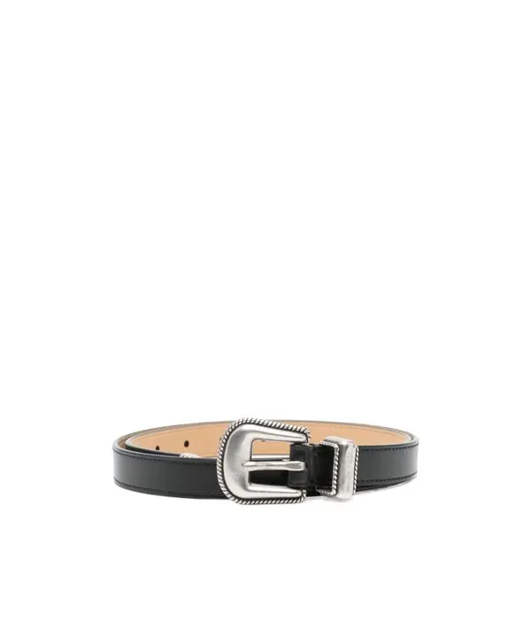 Polo Ralph Lauren Smooth Leather Belt With Buckle - Black