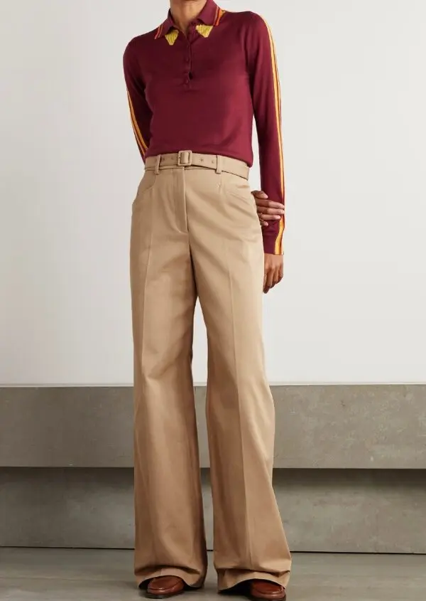 Gabriela Hearst Wide-leg Belted Pants