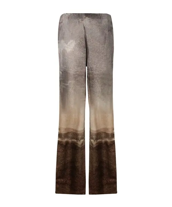 PIERRE-LOUIS MASCIA Printed Wide-leg Trousers