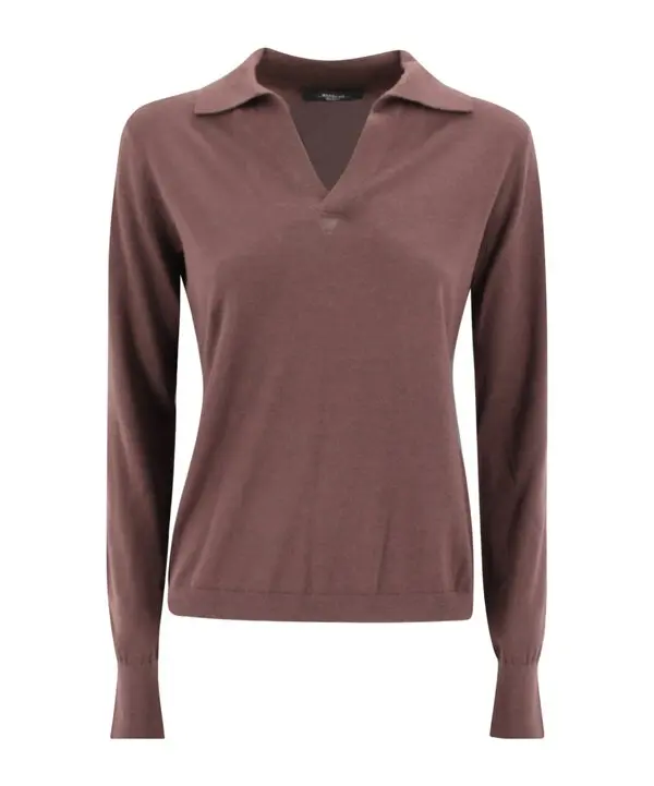 Max Mara Cappa Knitted Polo Shirt - Red