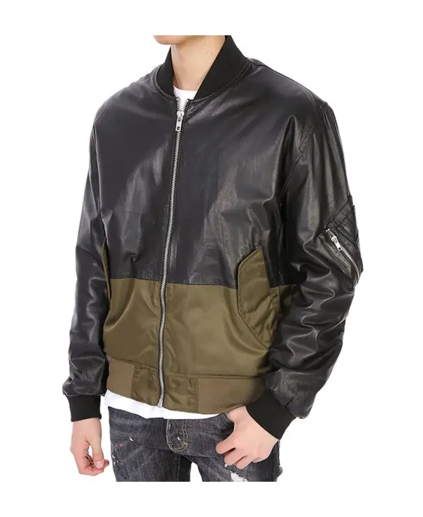 Alexander McQueen Splicing Details Bomber Jacket