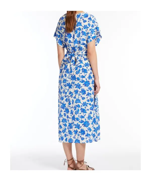 Max Mara Crêpe De Chine Printed Dress