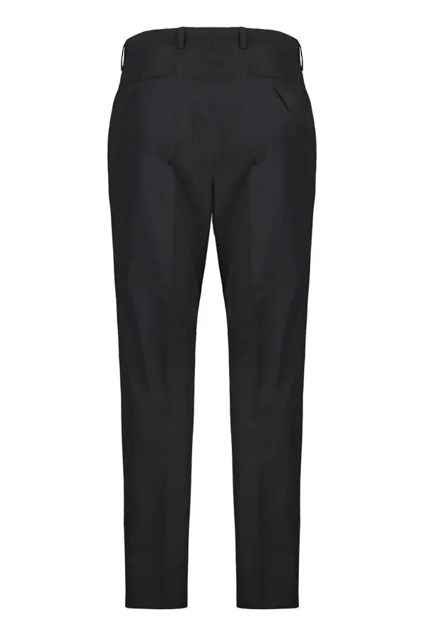 Prada Logo Detailed Tailored Trousers