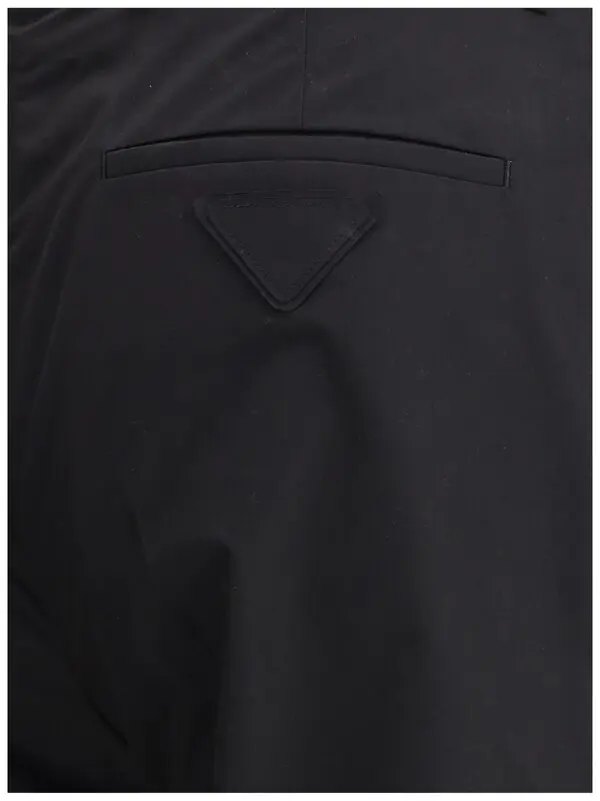 Prada Logo Detailed Tailored Trousers