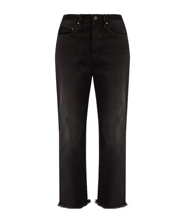 TOTEME High-rise Straight-leg Jeans - Black