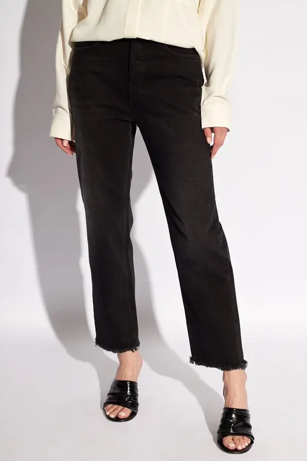 TOTEME High-rise Straight-leg Jeans - Black