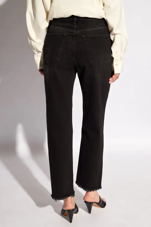 TOTEME High-rise Straight-leg Jeans - Black