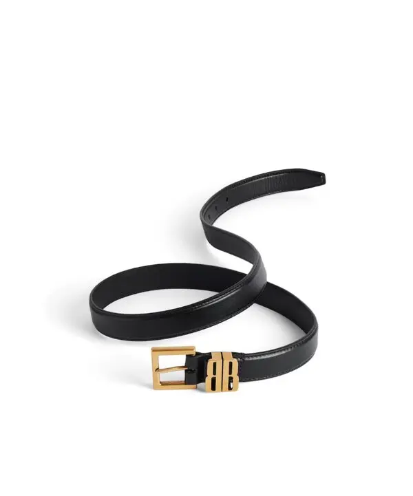 Balenciaga Bb Editor Belt - Black