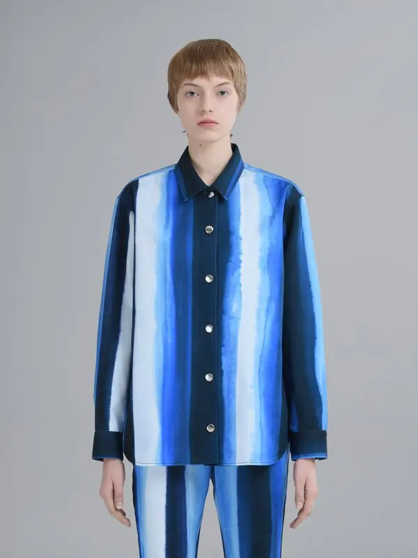 Marni Long Sleeve Striped Shirt