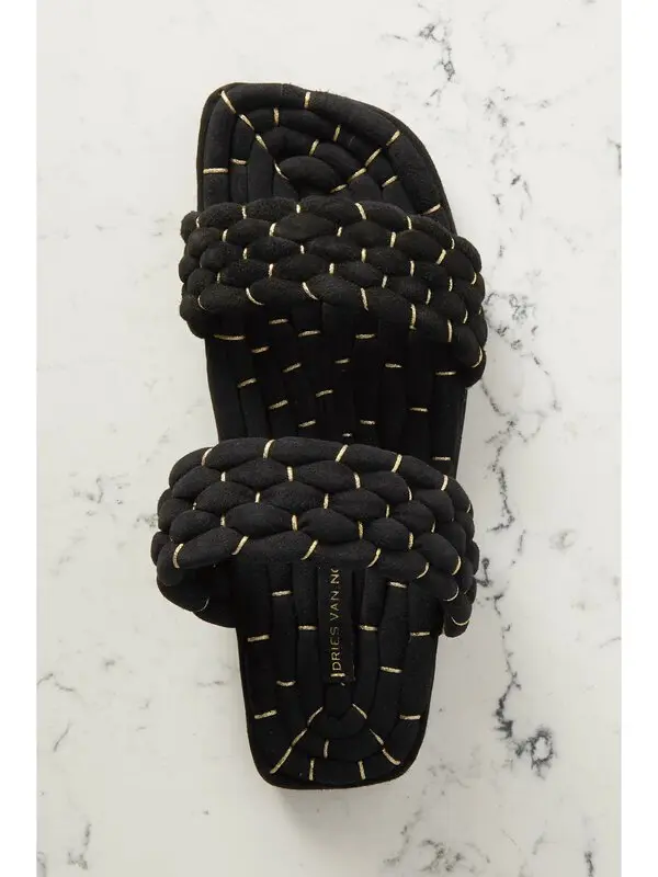 Dries Van Noten Woven Slides