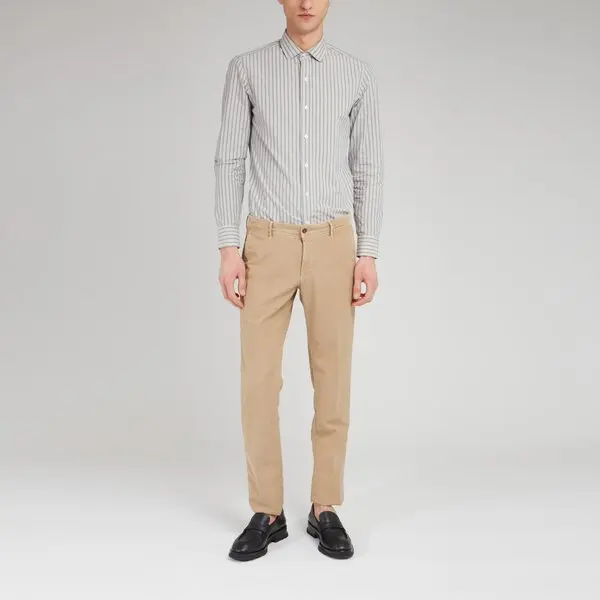 SALVATORE PICCOLO Striped Long-sleeved Shirt
