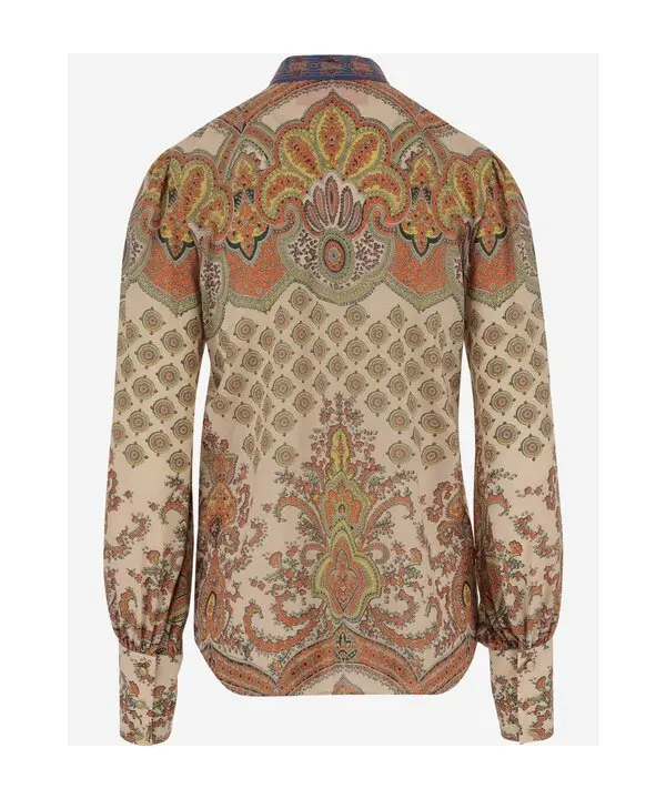 Valentino Garavani All-over Patterned Ruffled Top