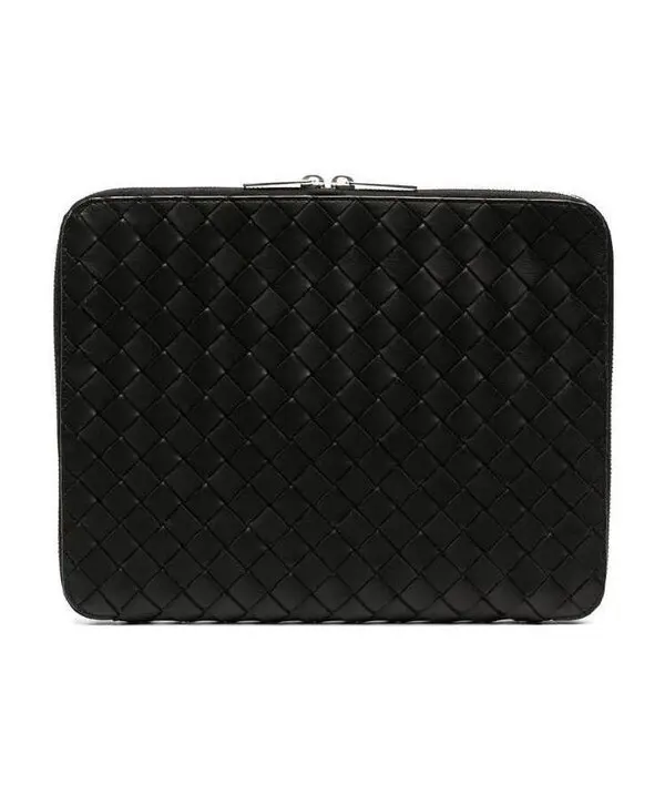Bottega Veneta Intrecciato Document Holder - Black