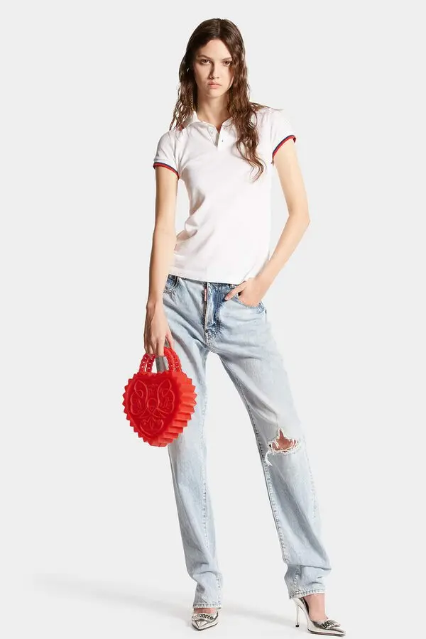 Dsquared2 Distressed Light Wash Jeans
