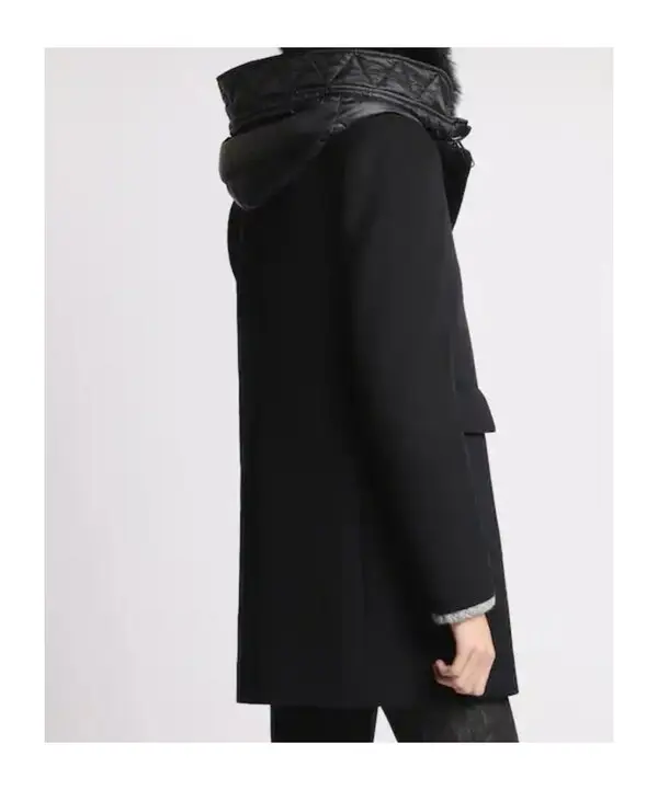 FAY Toggle Hooded Coat - Black