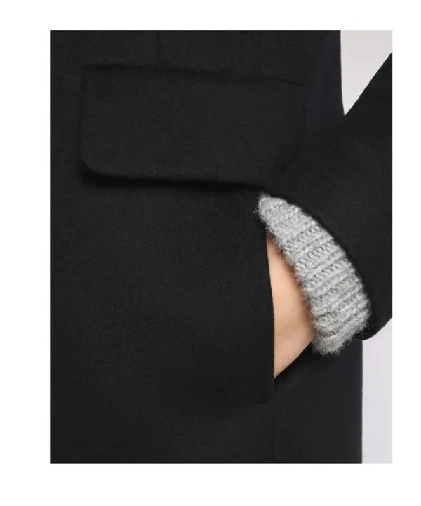FAY Toggle Hooded Coat - Black