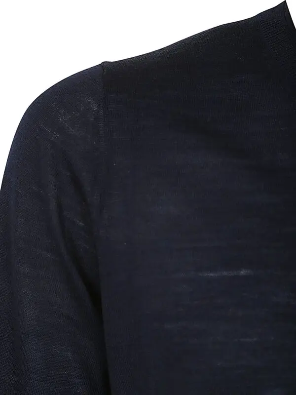BALLANTYNE V-neck Wool Jumper - Black