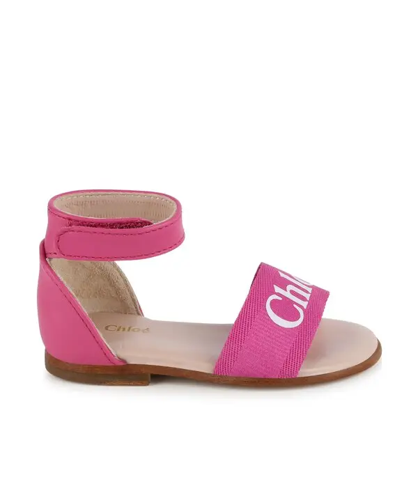 Chloé Logo Strap Sandals