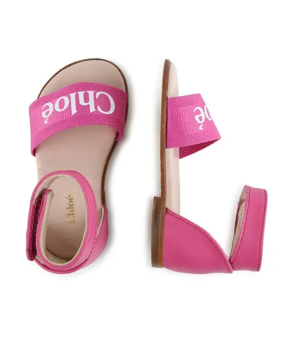 Chloé Logo Strap Sandals