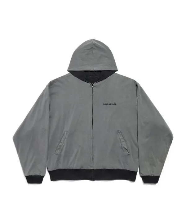 Balenciaga Zip-up Hooded Jacket